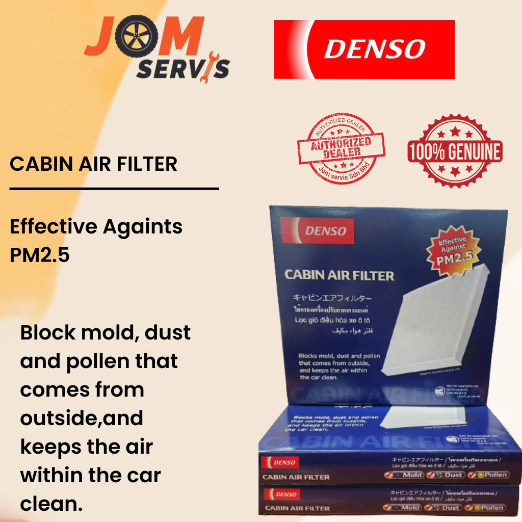 Denso Cabin Air Filter DI261401-4900 PM2.5 VIOS CAMRY YARIS COROLLA ...
