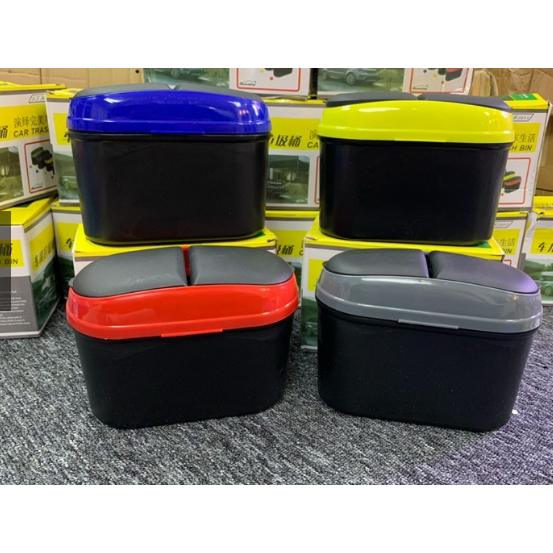 Dustbin Box Trash Rubbish Can Garbage Dust Case Holder Bin Hook Axia ...