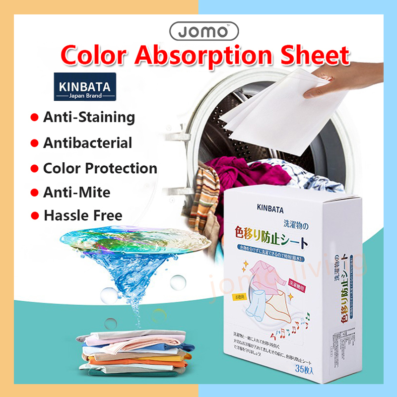 【Buy 2 Free 1】Kinbata Color & Dirts Absorption Colour Catcher Laundry Sheet Anti Mite Anti-dye ...