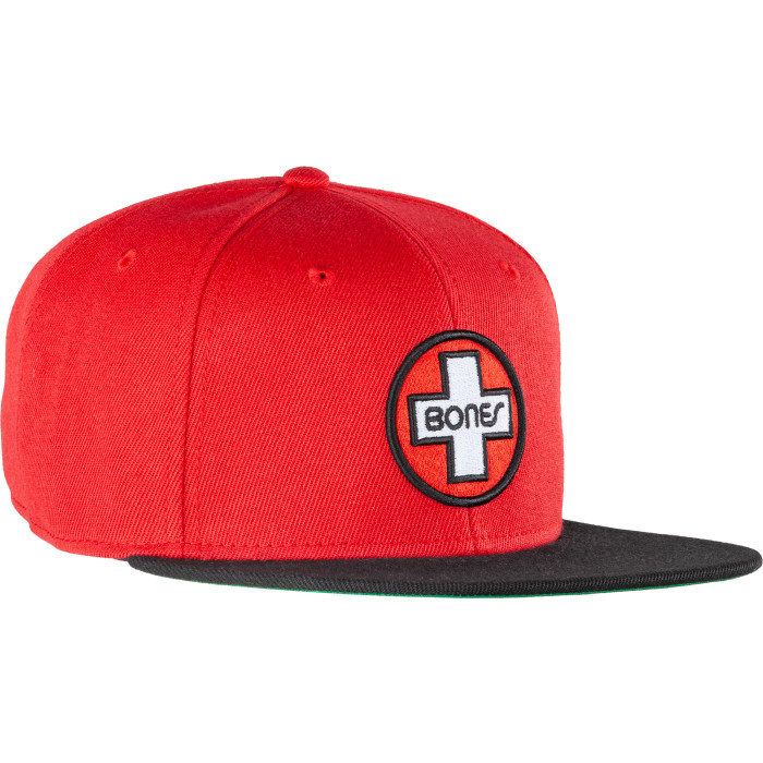 Bones Bearings 6 Panel Snapback Cap ( Red ) | Shopee Malaysia