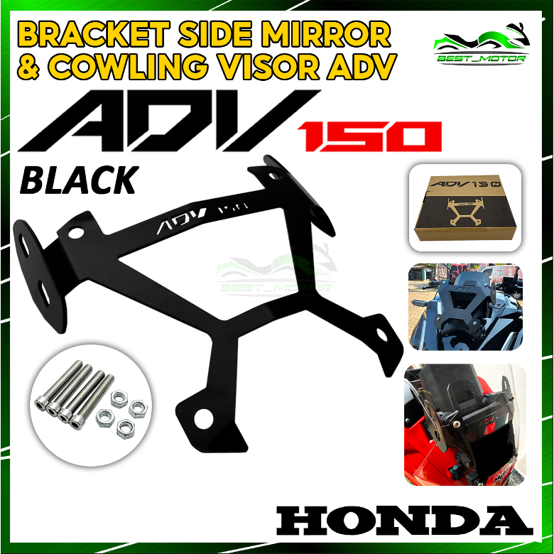 HONDA ADV150 / ADV 150 SIDE MIRROR ADAPTER BRACKET WINDSHIELD BRACKET ...