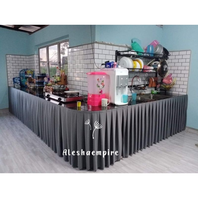 🔥Skirting Langsir Table Top/meja/sinki/dapur🔥 | Shopee Malaysia