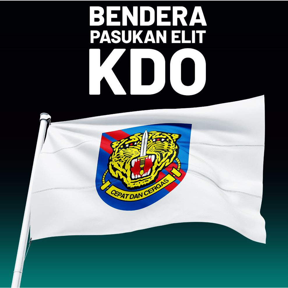 Bendera KDO Komando I Bendera Pasukan Elit I Bendera Pasukan Khas I ...