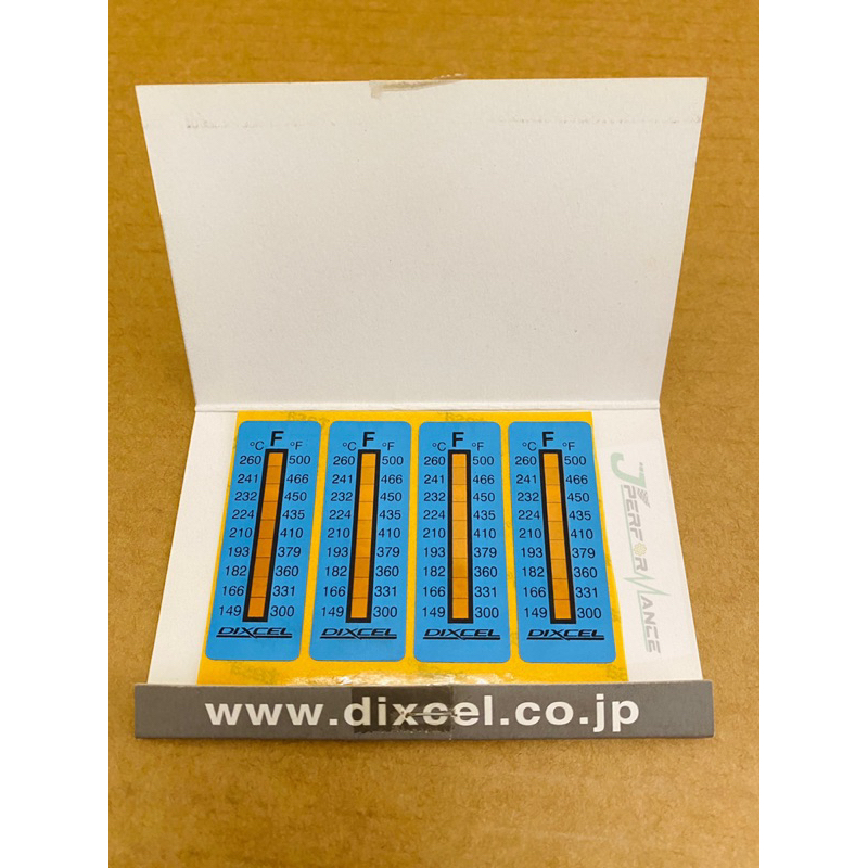 🇯🇵 DIXCEL Brake Temperature Indicator Strip Sticker 💯 Original Japan ...