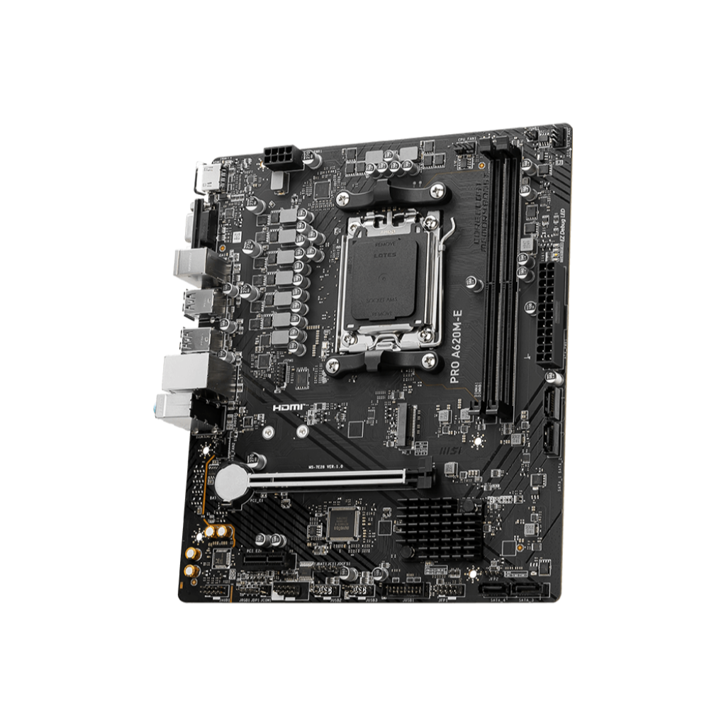 MSI PRO A620M-E mATX AMD A620 DDR5 Motherboard Only | Shopee Malaysia