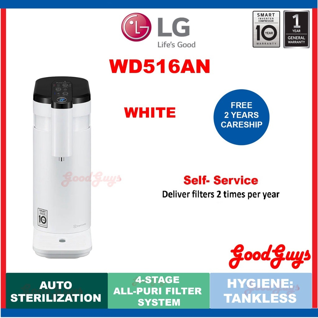 LG WD516AN / WD517AN Tankless LG PuriCare™ Water Purifier with 4-stage ...