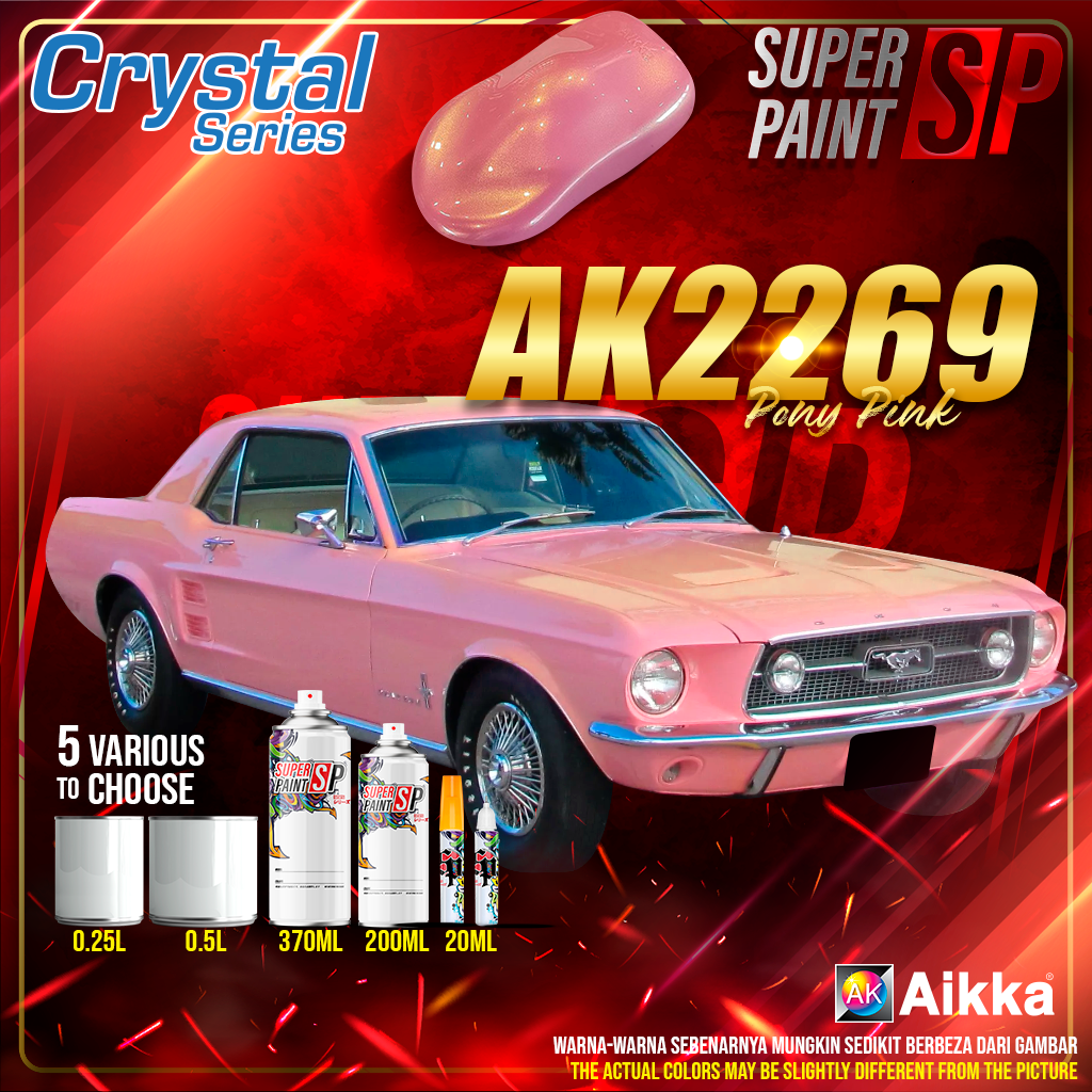 AIKKA AK2269 Pony Pink | Crystal Series | Automotive 2K Car Paint Motor ...