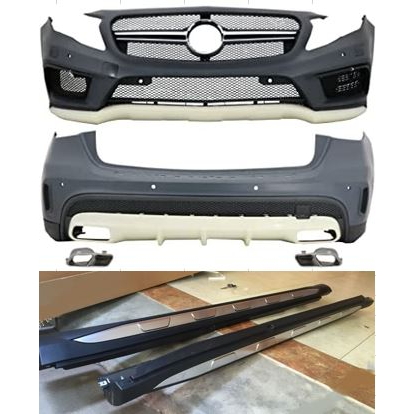 mercedes benz gla 45 w156 x156 full set bodykit pp material fit GLA 200 ...
