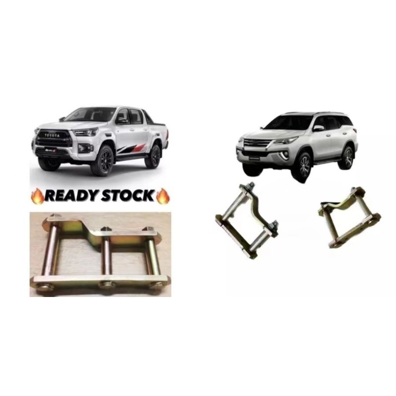 ORIGINAL TOYOTA HILUX REVO GUN125 REAR SHACKLE KIT STANDARD SIZE ...