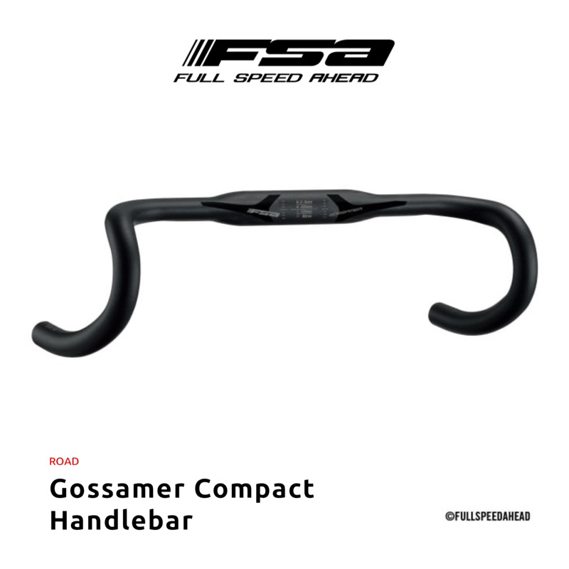 FSA GOSSAMER COMPACT ALLOY 31.8MM 440MM HANDLEBAR ROADBIKE | Shopee ...
