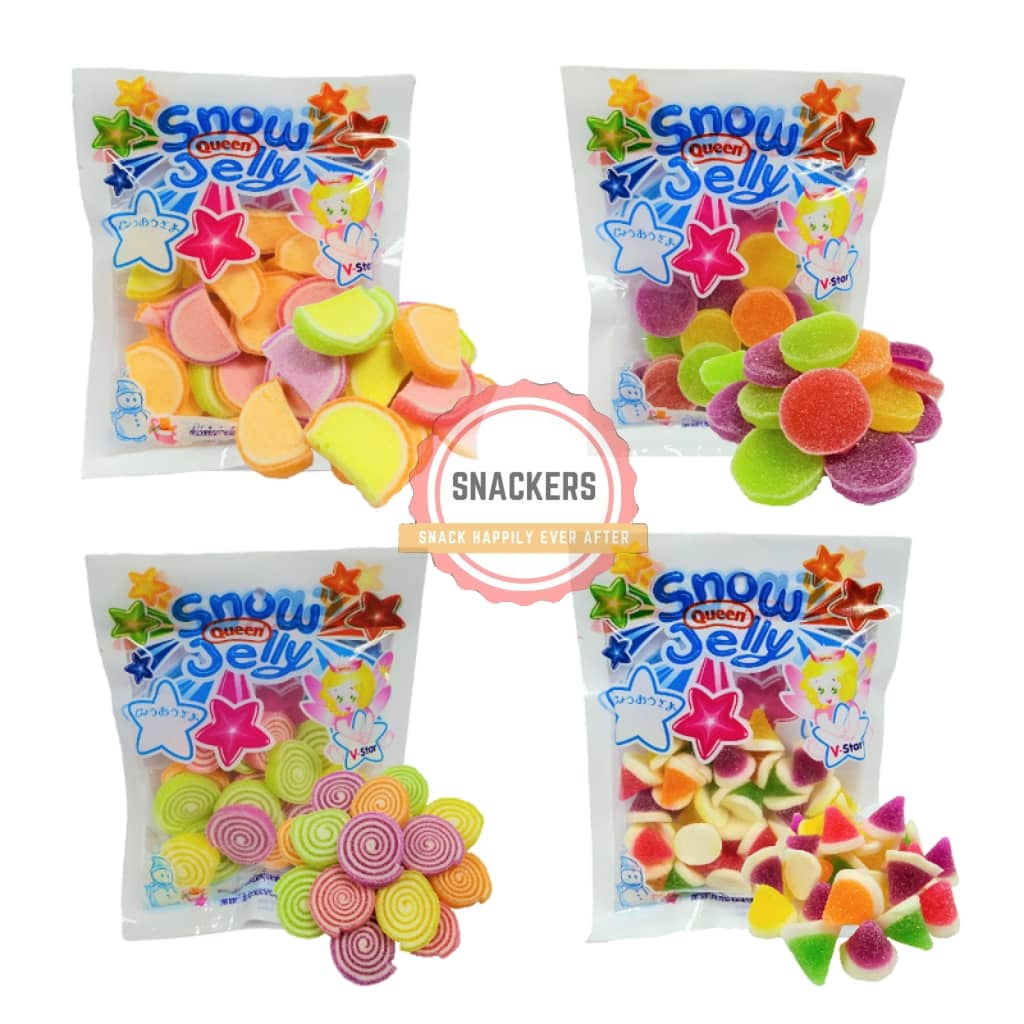 🔥READY STOCK🔥 100g Thailand Queen Jenama Snow Jelly Sweet Soft Jelly ...