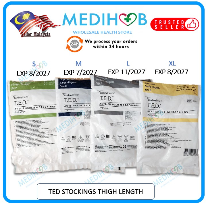 Covidien TED Anti-Embolism Stocking (Size: S, M, L ; Length: Short ...