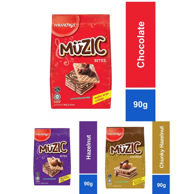 Munchy's Muzic Wafer Bites 90g | Shopee Malaysia