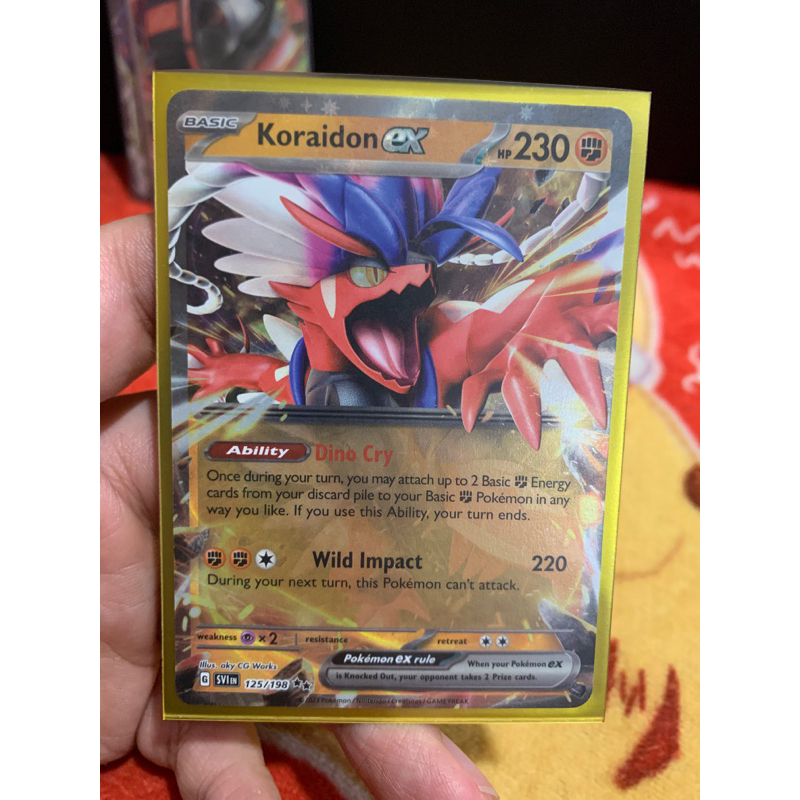Pokemon Tcg - Scarlet Pokemon ex Koraidon spidox iron treads great tusk ...