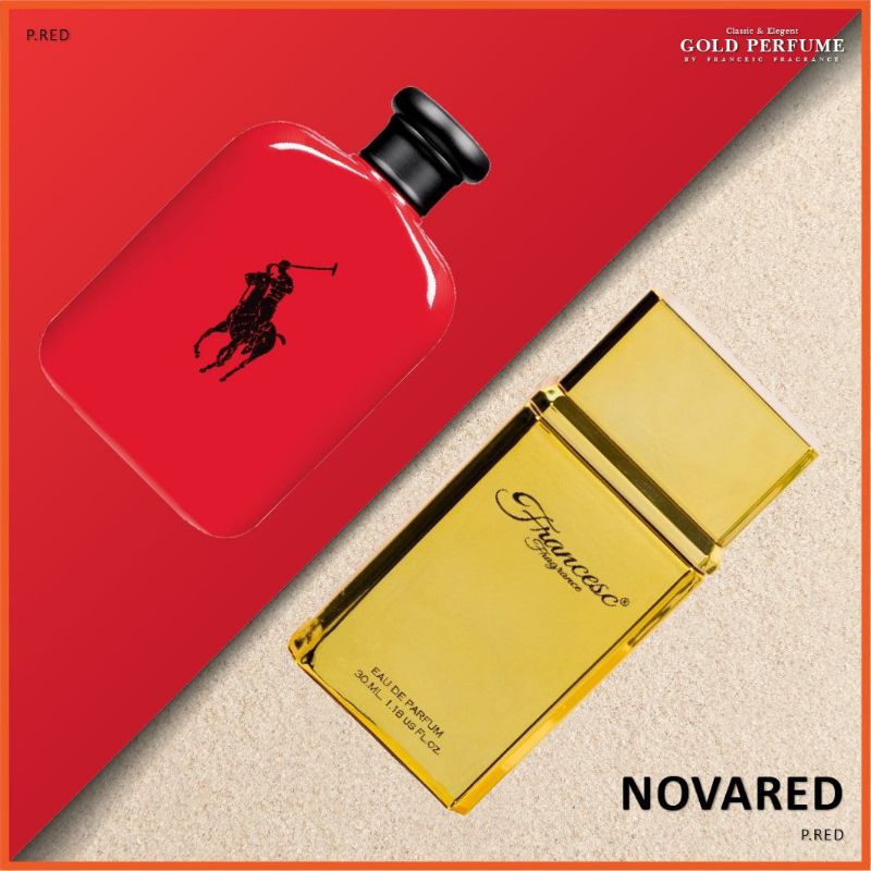 24k Gold Perfume Novared - Polo Red/Tahan 12jam/FREE POS/Fast postage ...