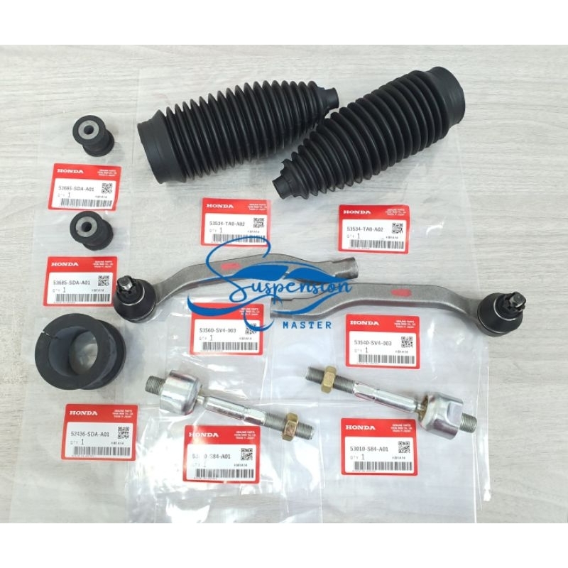 9 IN 1 SET - STEERING RACK COVER/STEERING RACK BUSH/RUBBER/RACK END/TIE ...