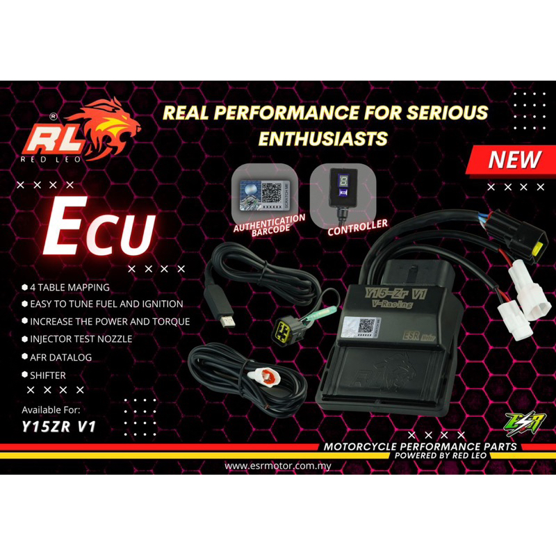 NEW REDLEO ECU FOR Y15ZR,Y16ZR,RSX,RS150,LC V8,LAGENDA Fi,NVX V1,SUZUKI ...