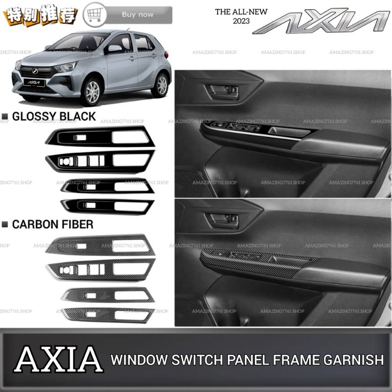AMAZING PERODUA NEW AXIA 2023-2024 CAR POWER WINDOW SWITCH PANEL FRAME ...