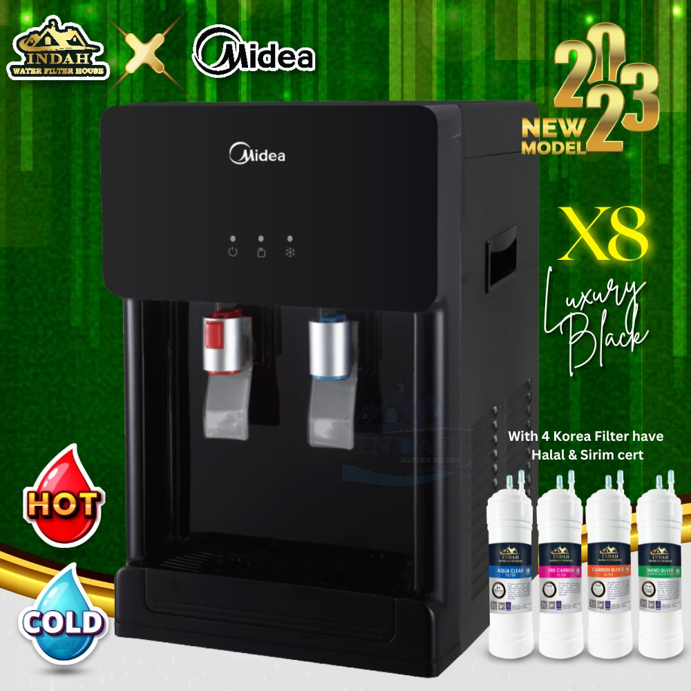 Midea Mild Alkaline Water Dispenser Hot Normal Cold X8 With 4 JAKIM ...