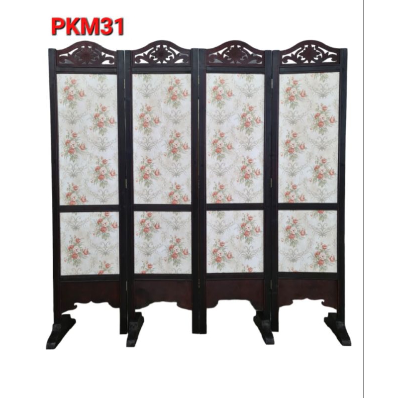 PARTITION 4 PANEL SOLID WOOD/ PEMBAHAGI RUANG KAYU KUKUH | Shopee Malaysia