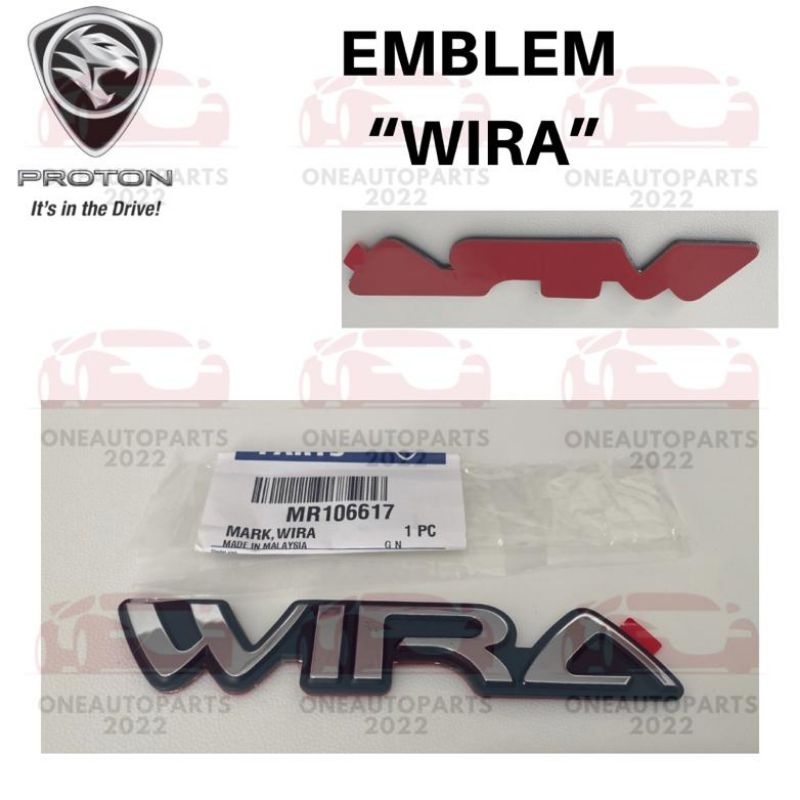 [ORIGINAL PROTON PARTS] EMBLEM LOGO MARK CHROME REAR BELAKANG TRUNKLID ...