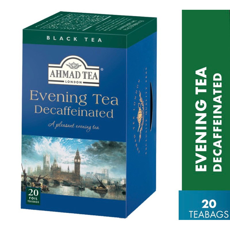 Ahmad Tea Evening Decaffeinated (20 Teabags) Halal Certified | Shopee ...