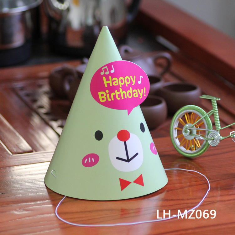 Happy Birthday Party Paper Hat Colorful Designs / Rainbow Design ...