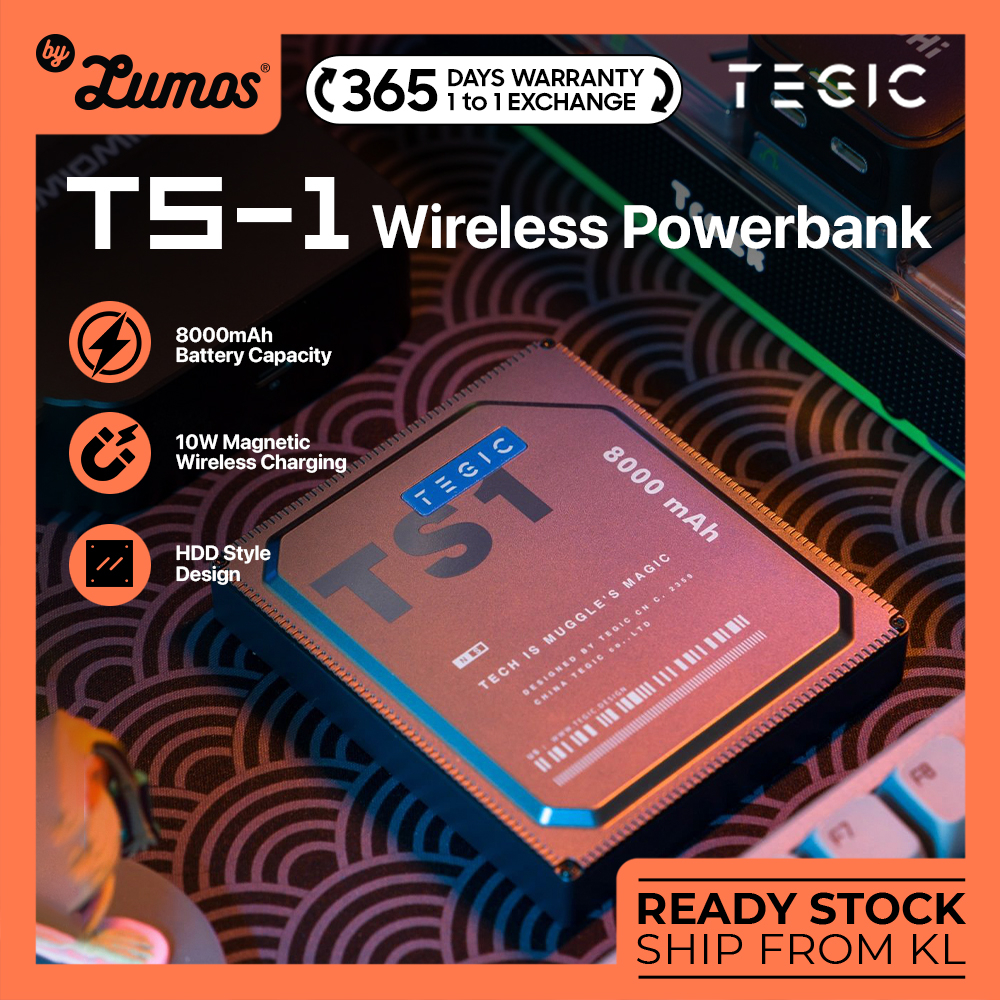 TEGIC TS1-PRO Wireless Fast Charging Power Bank 10W Magnetic Wireless Charging 8000mAh battery ...