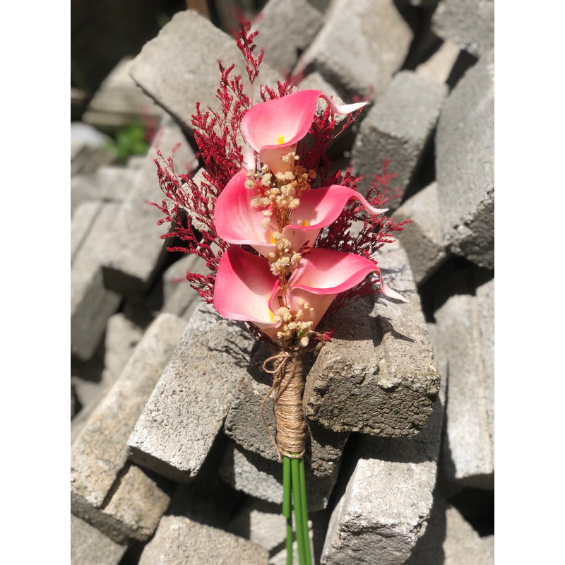 Bunga tangan Tunang/Nikah lily sweet pink custom | Shopee Malaysia