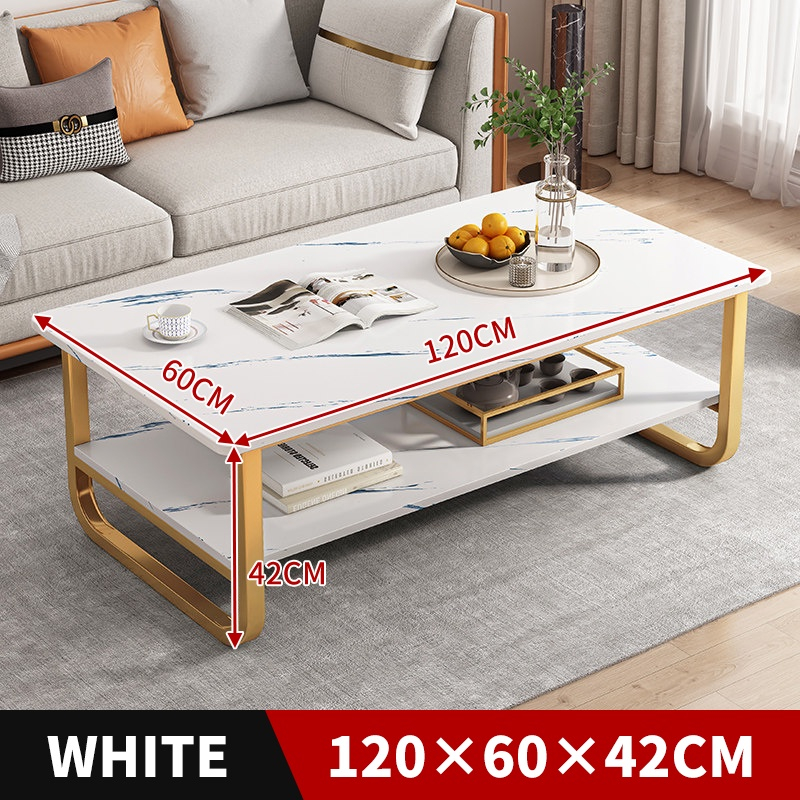 Square Marble Pattern Dining Coffee Table Sofa Corner Table Book ...