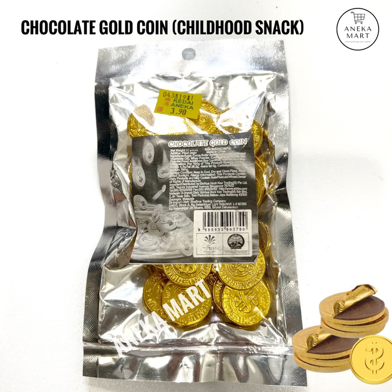 Chocolate Gold Coin/ Chocolate Chips Gold coin Coklat Coin Emas ...