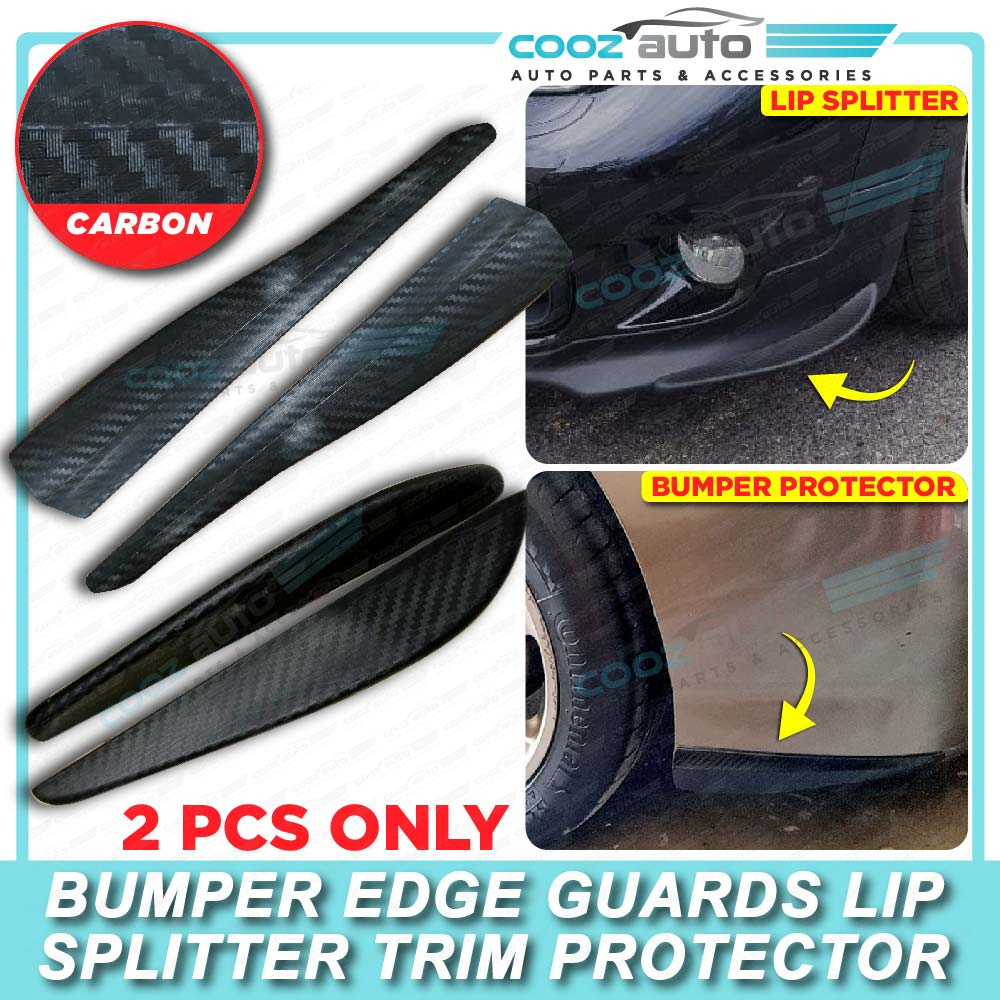 Car Front Bumper Lip Protector Carbon Fibre Car Universal Protector ...