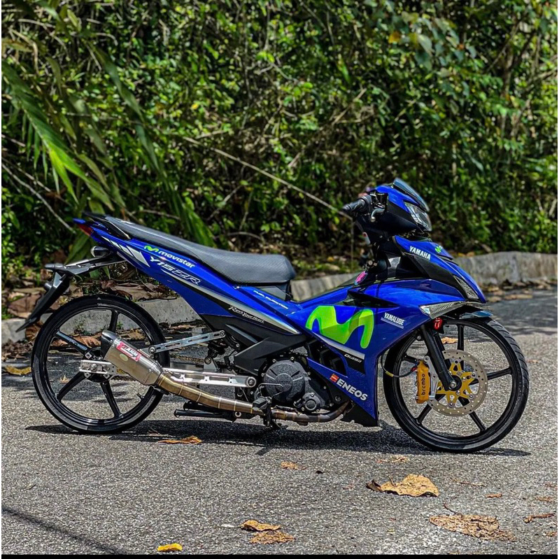COVERSET MOVISTAR M HIJAU 2018 Y15 V1-V2 FREE AMBLEM LOGO YAMAHA ...