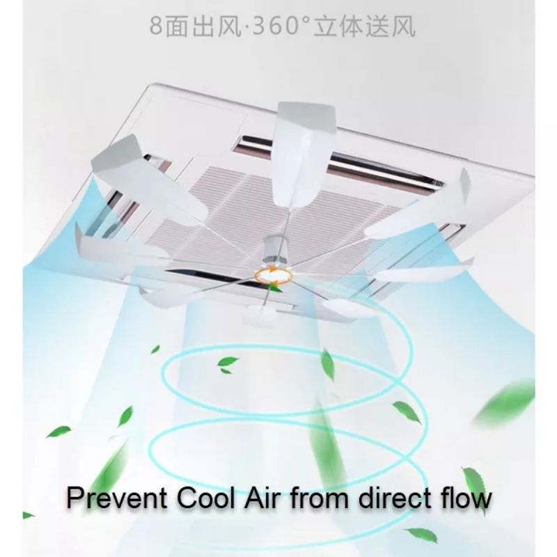 Premium Cassette Fan Wind Deflector Aircond Kipas Aircond Ceiling Fan ...