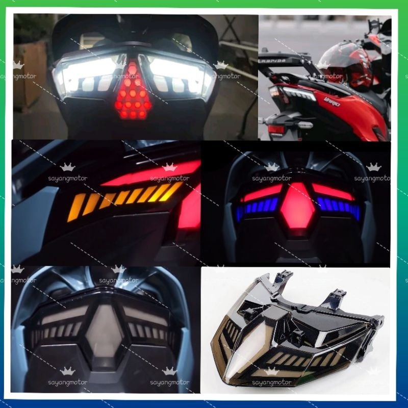HONDA BRAKE LIGHT LAMPU VARIO150 CLICK150 RGB TAIL LAMP LED TAIL LIGHT ...