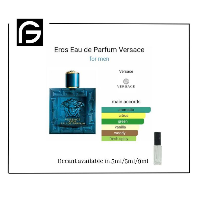 ORIGINAL AUTHENTIC DECANT PERFUME/VERSACE EROS EDP | Shopee Malaysia