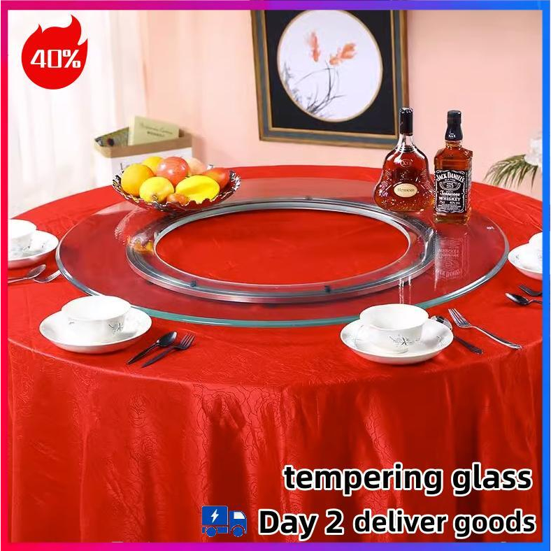 Hot pot glass turntable 8MM THK tempered glass rotating table top ...