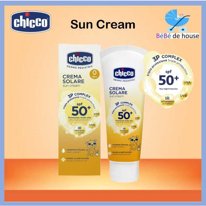 Chicco Baby Sun Cream / Solar Care Cream SPF 50+ (75ml) | Shopee Malaysia