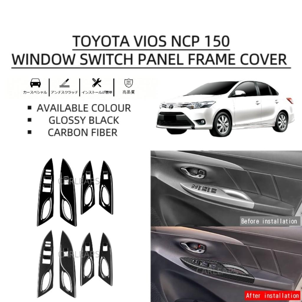 Carleaps toyota vios ncp 150 carbon fiber window switch panel frame ...