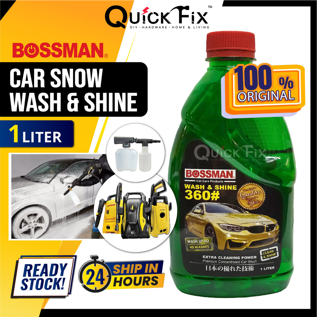 QuickFix [1 LITRE] #360 CAR SNOW WASH SHAMPOO Botol Sabun Cuci Kereta ...
