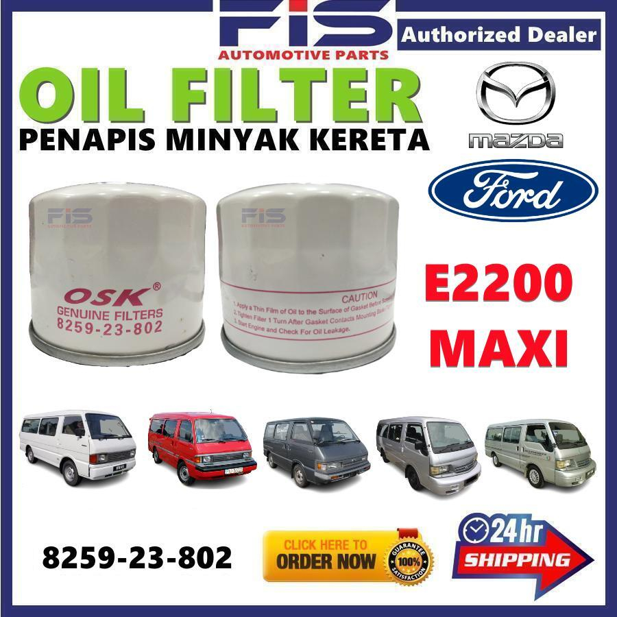 FIS Oil Filter Ford Maxi Mazda E2200 8259-23-802 15208-HC351 MQ901690 ...