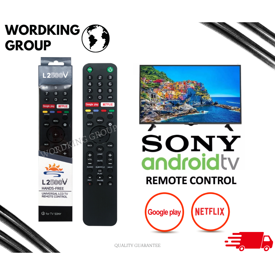 SONY Android Smart TV Remote Control Replacement With Google Play ...