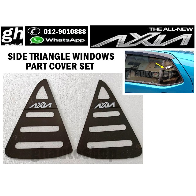 AXIA ( All New Yr 2023 model ) side triangle windows part cover set ...