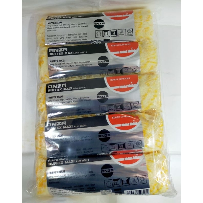 18cm Anza Ruffex Maxi Roller Refill Rough Surfaces | Shopee Malaysia