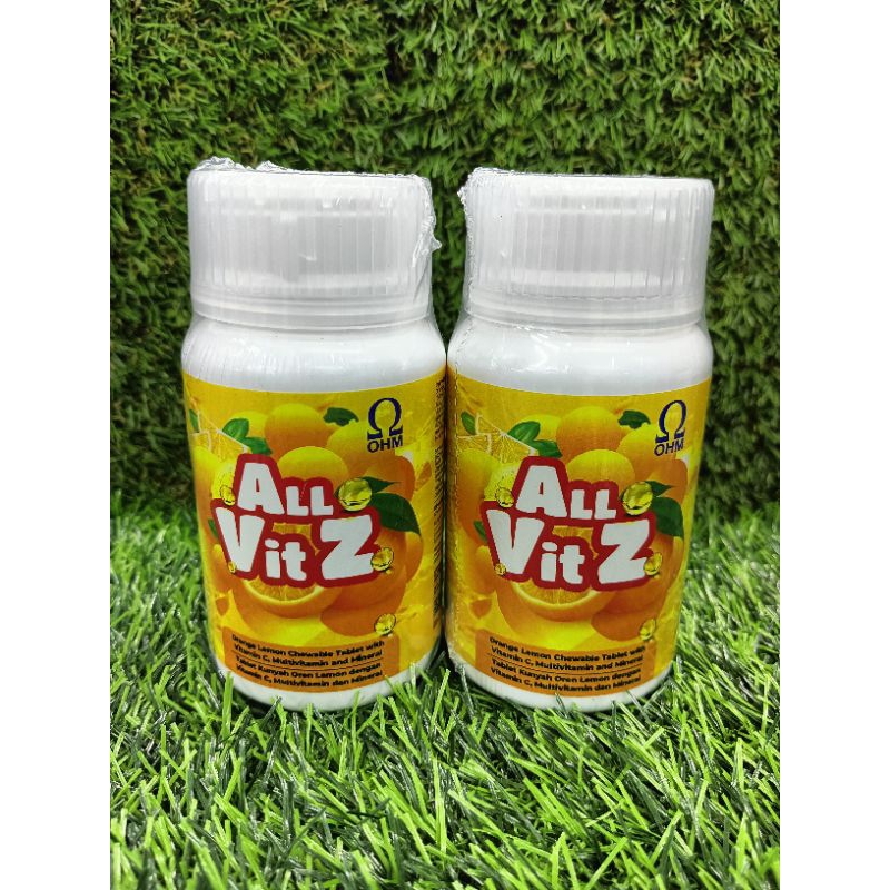 OHM ALL VIT Z CHEWABLE TABLET 90'S - ORANGE LEMON FLAVOUR | Shopee Malaysia