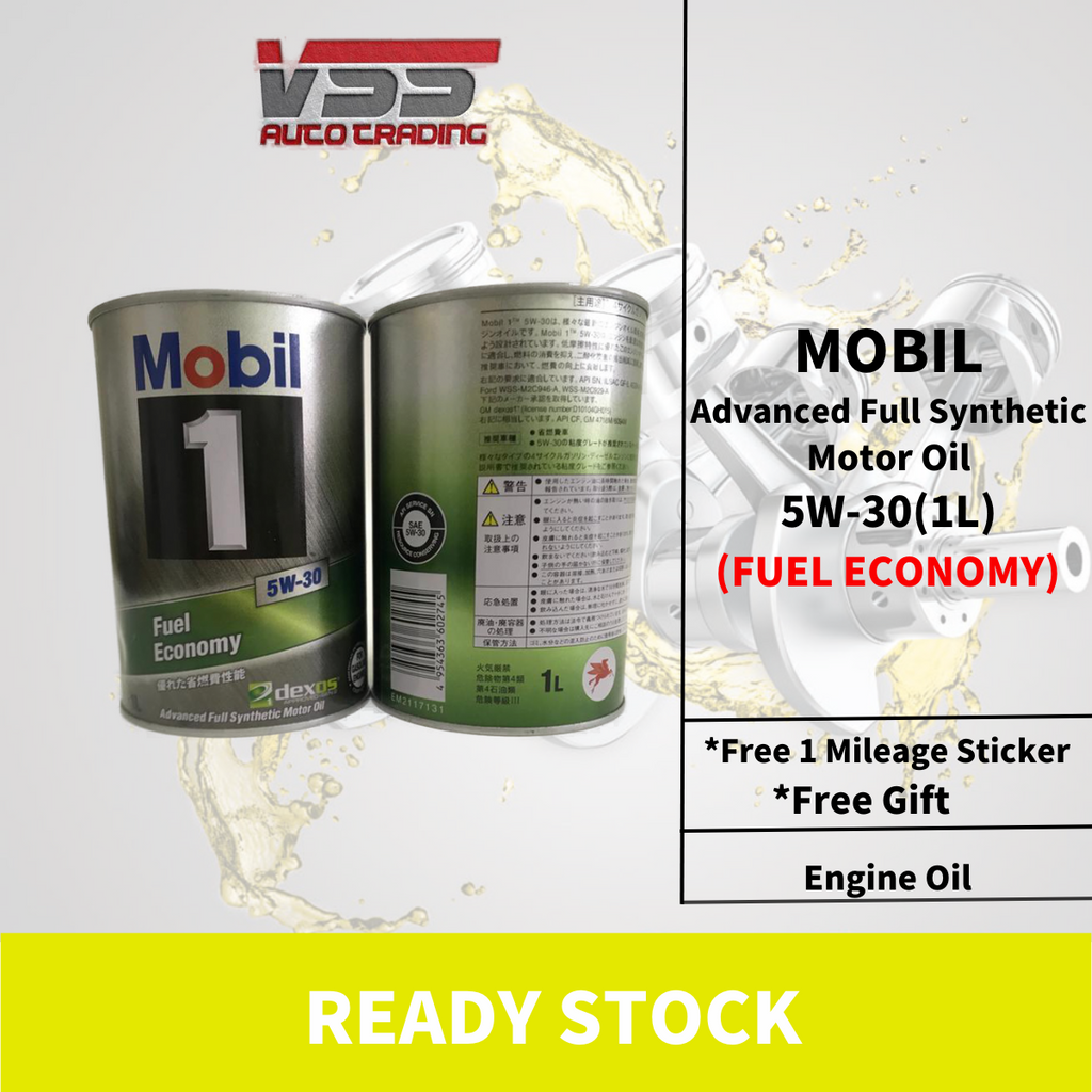 MOBIL 1 5W30 TIN ENGINE OIL 1L MINYAK HITAM FULLY SYNTHETIC 5W-30 ...