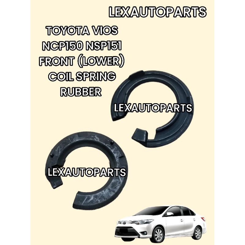 TOYOTA VIOS NCP150 FRONT (LOWER) COIL SPRING RUBBER 48158-0D080 ...