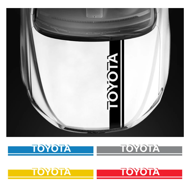 Hood Car Sticker Personalized Stripe Stickers Auto Modified Body ...