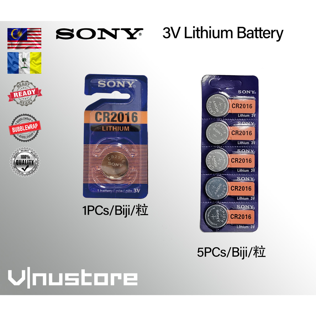 SONY 3V Lithium Coin Battery CR1220/CR1616/CR1620/CR1632/CR2016/CR2025/CR2032/CR2430/CR2450B ...