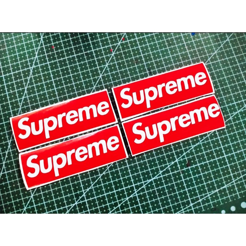 STICKER SUPREME READY STOCK FAST SHIP 24 HOURS PRINTING DESIGN | Shopee ...